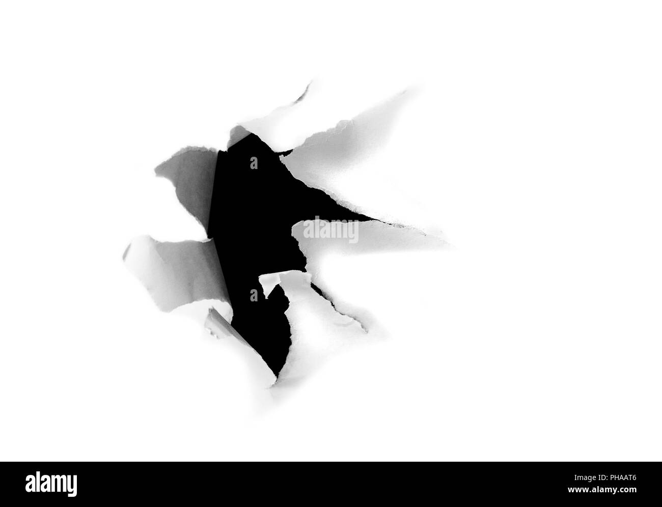 Torn Paper Hole Side High Resolution Stock Photography and Images - Alamy