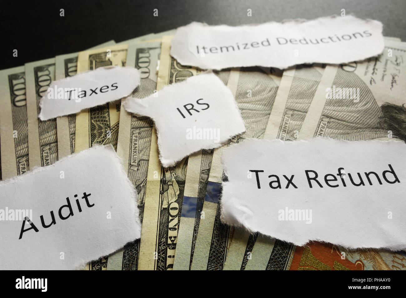 IRS tax notes Stock Photo - Alamy
