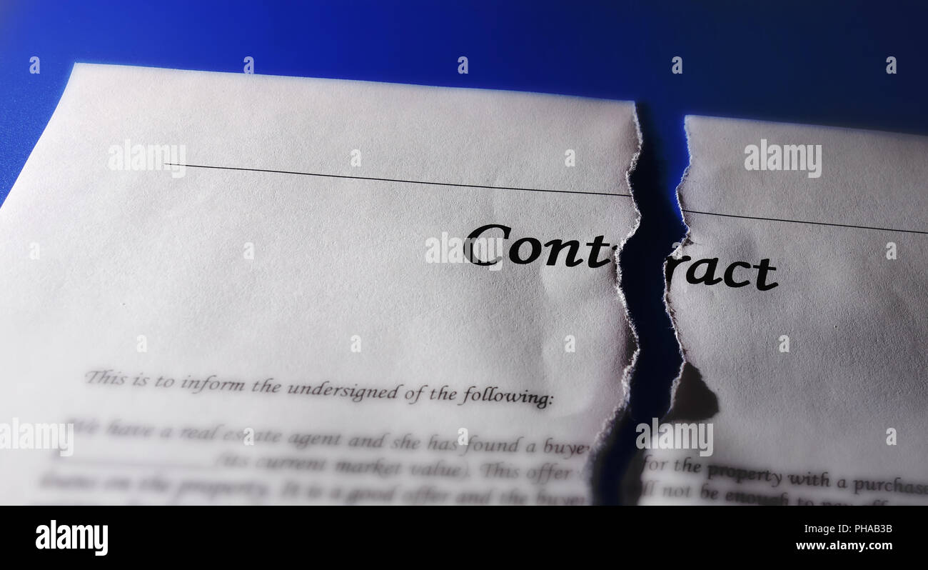 Torn agreement hi-res stock photography and images - Alamy