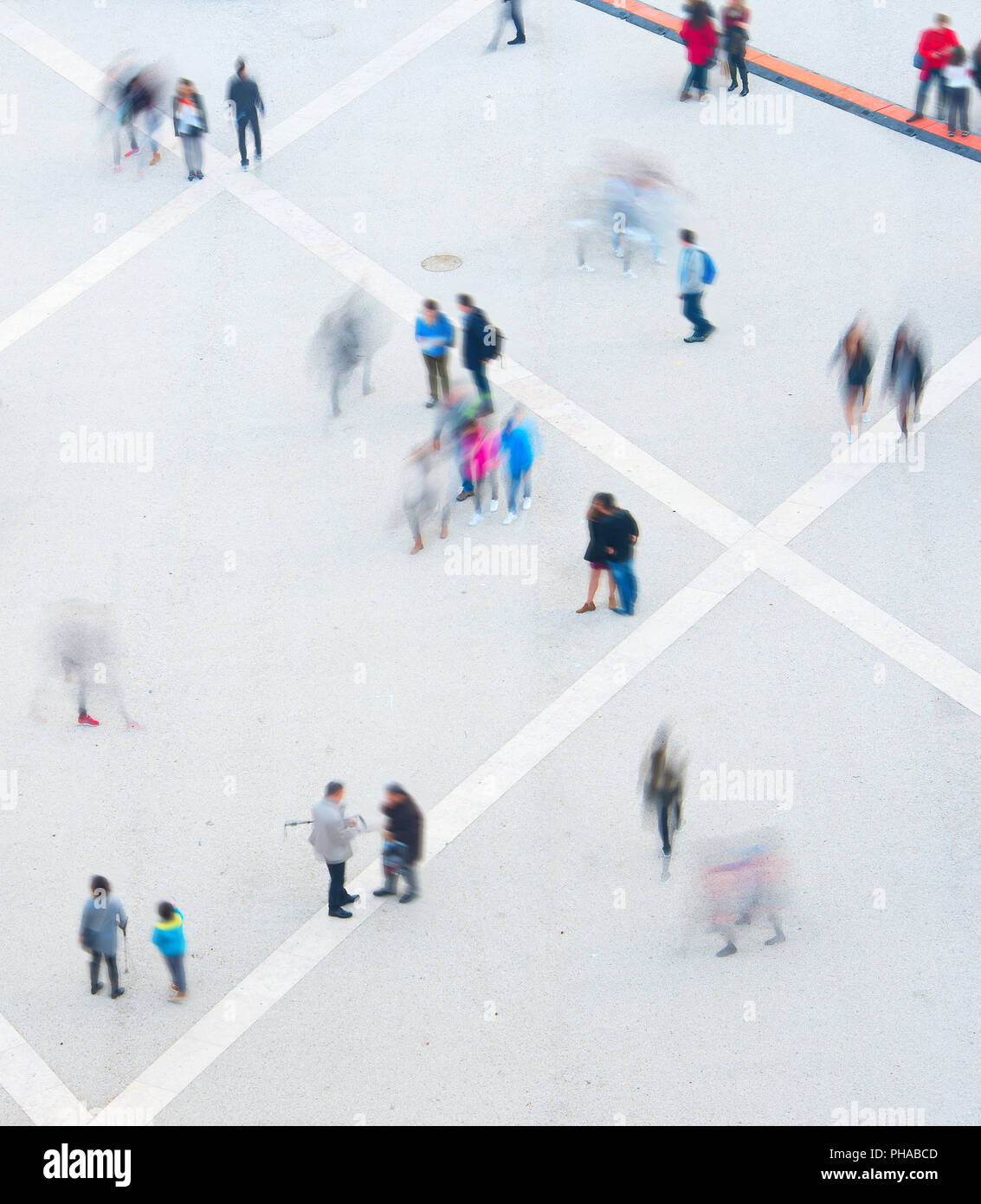 People line up aerial hi-res stock photography and images - Alamy