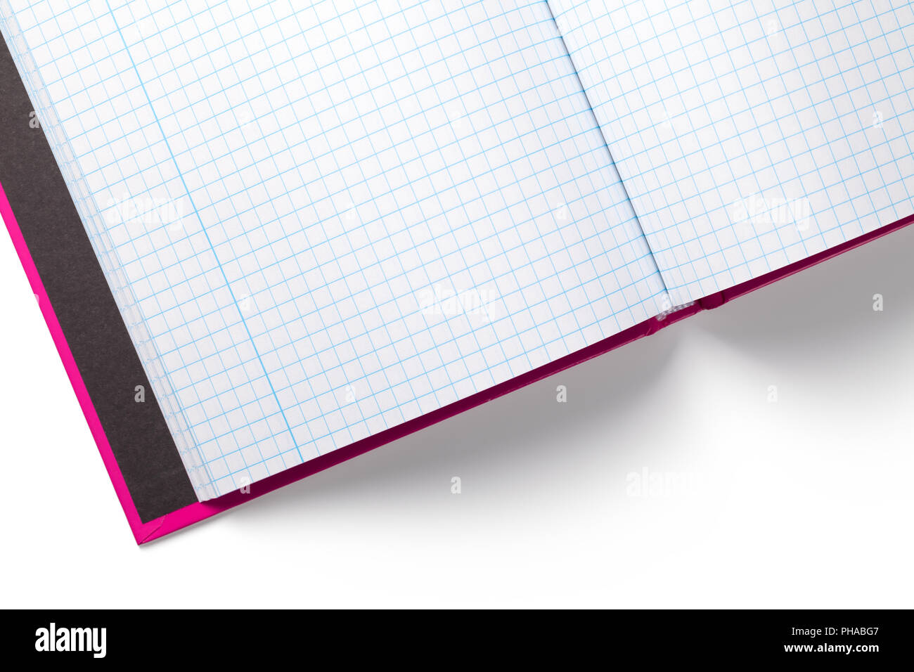 Notebook Isolated on White Background Stock Photo - Alamy