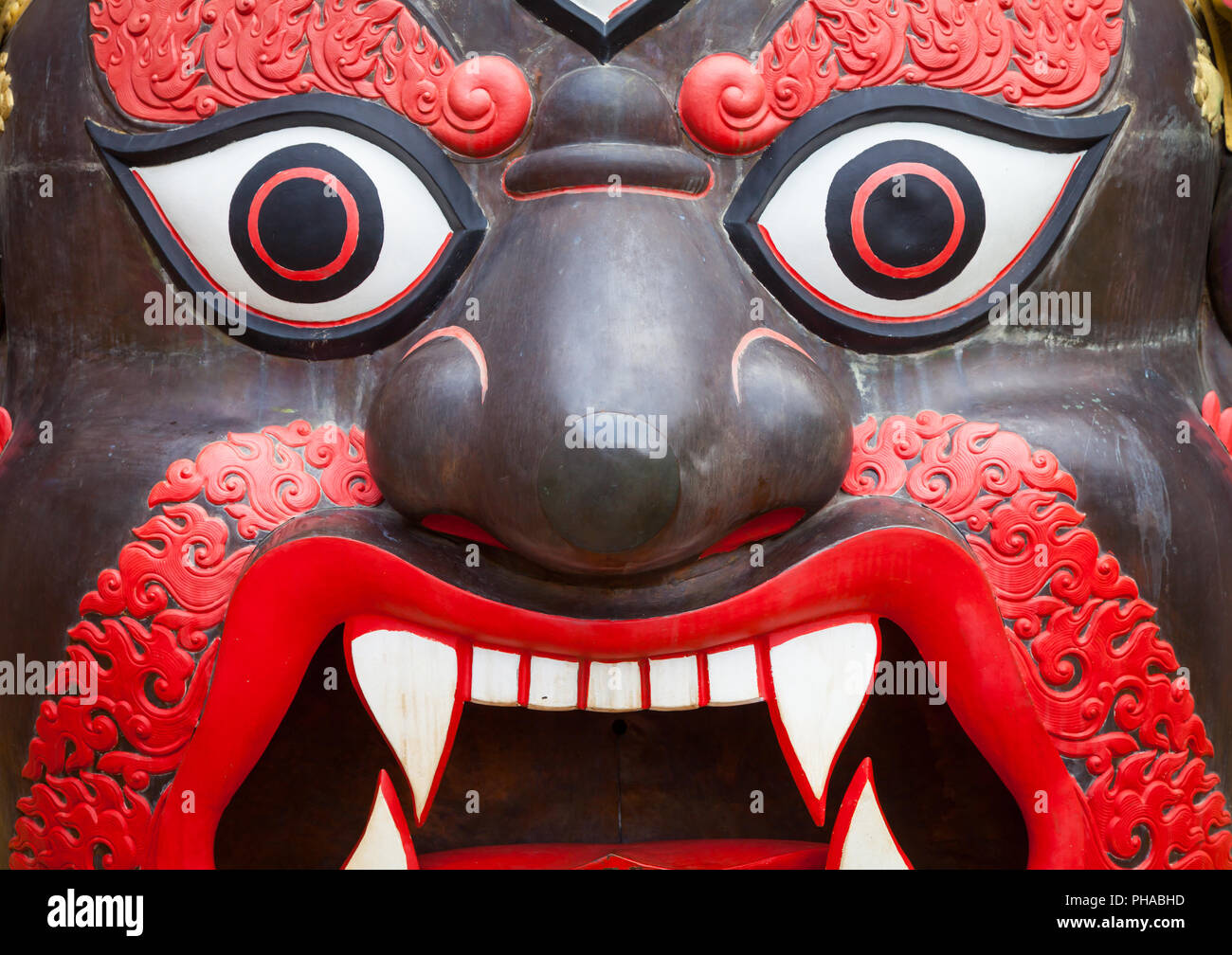 Bhairab Mask from Nepal Stock Photo - Alamy