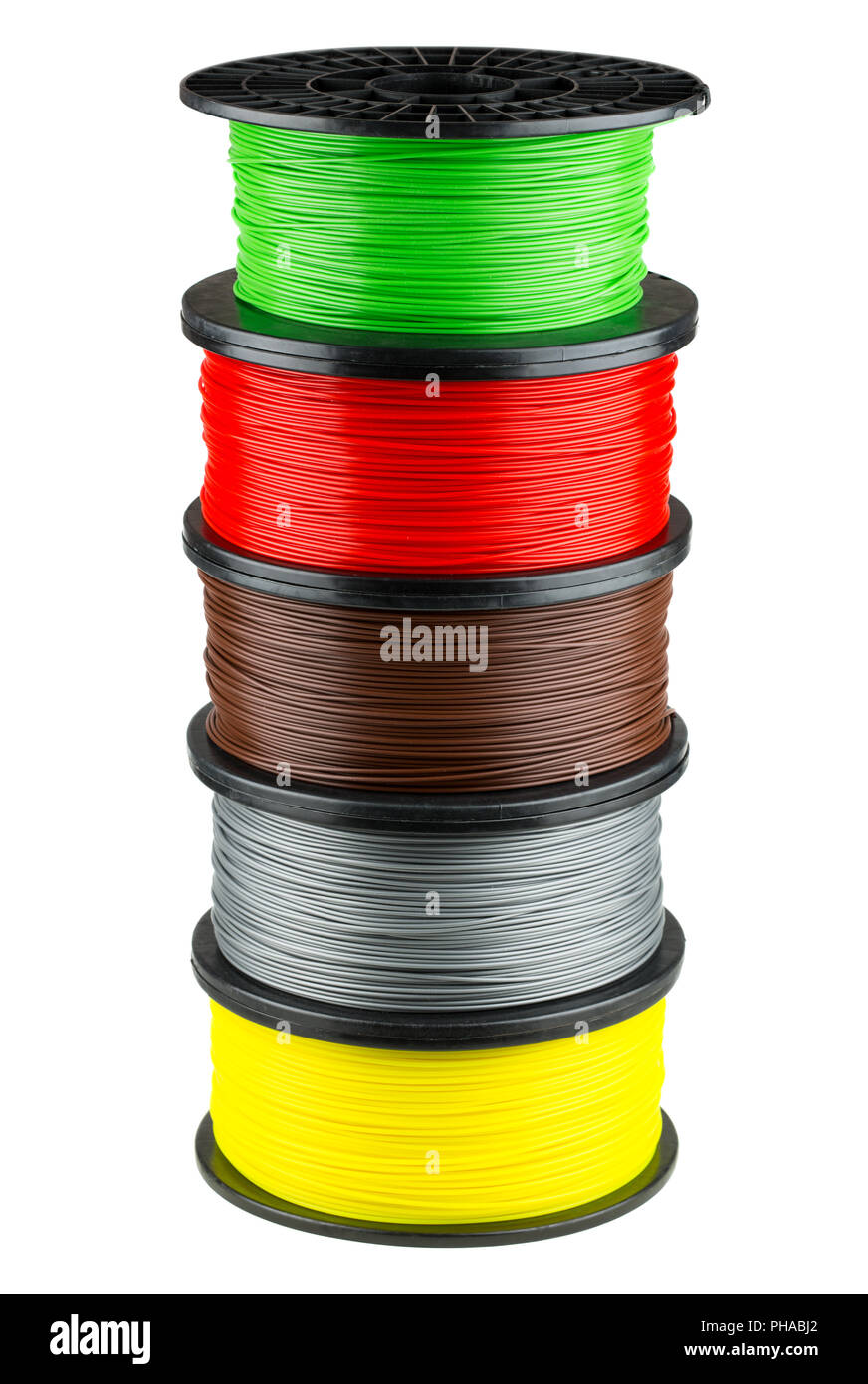 Printing plastic wire filament 3d Cut Out Stock Images & Pictures - Alamy