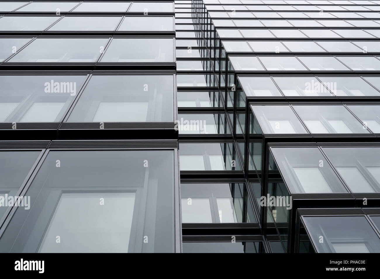 Glass facade of an office building in the city center of Cologne Stock ...