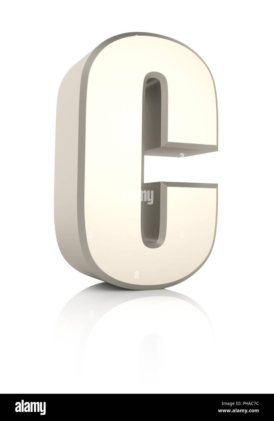 Letter C Isolated on White Background Stock Photo - Alamy