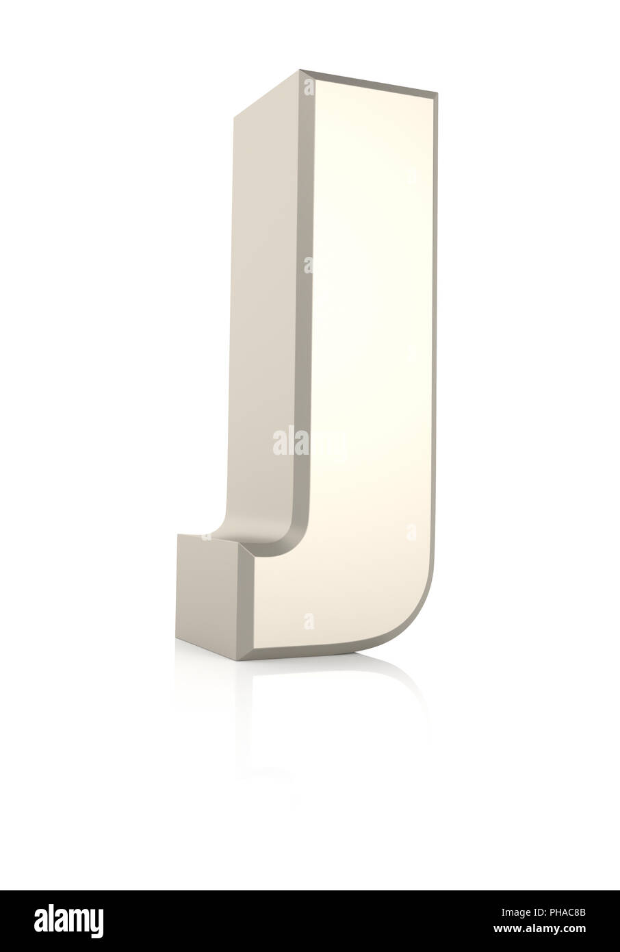 Letter J Isolated on White Background Stock Photo - Alamy