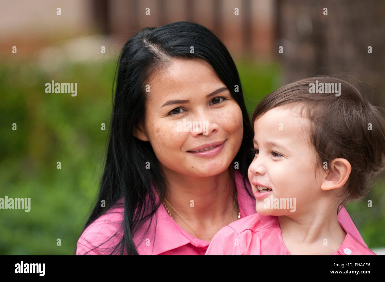 Woman and child Stock Photo - Alamy