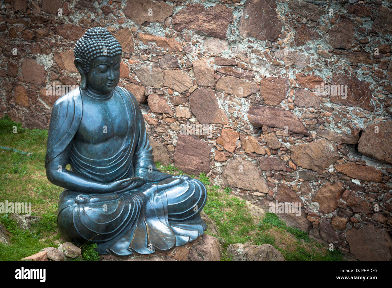 Meditating Buddha Statue Stock Photo - Alamy