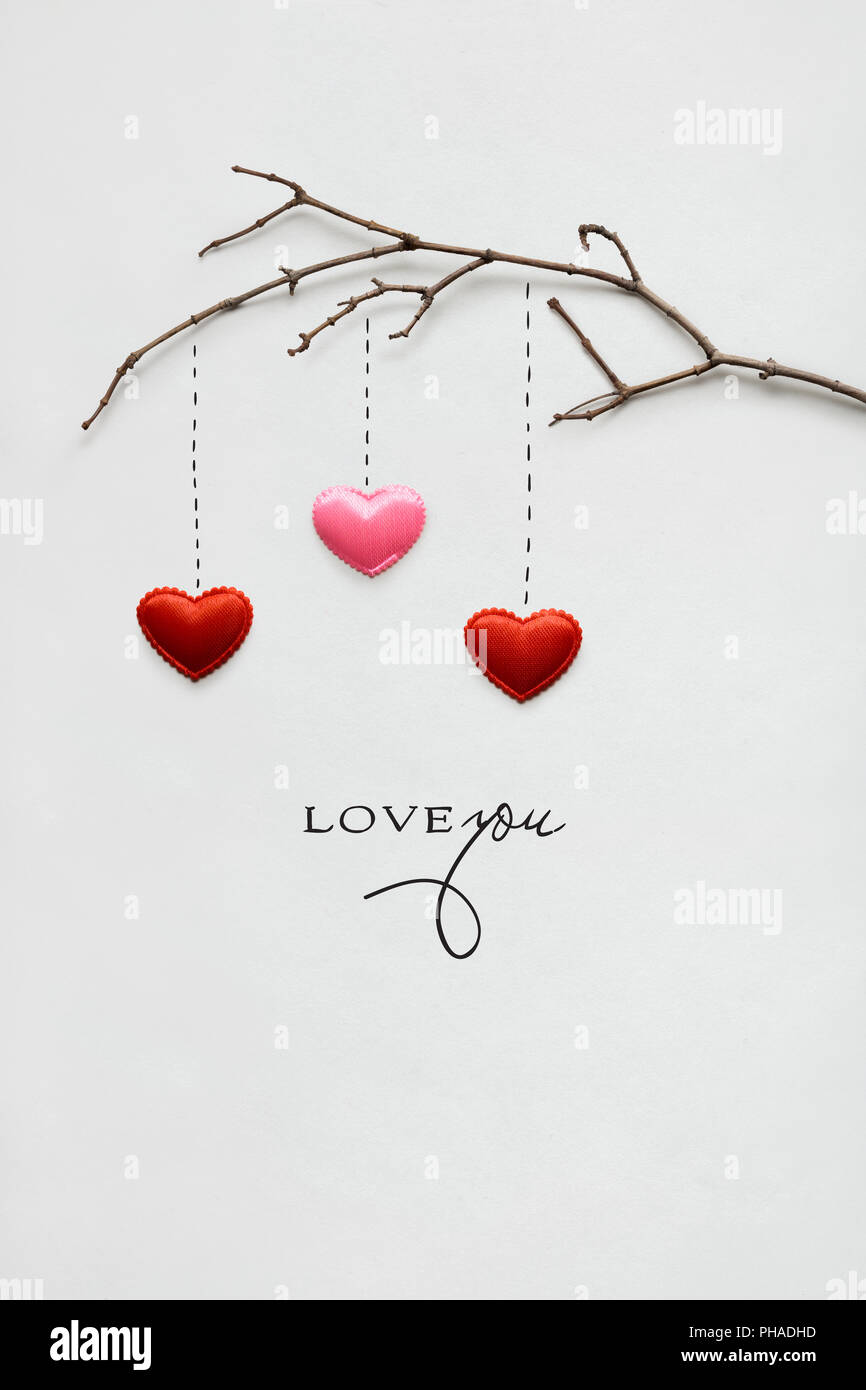 Love message tree hi-res stock photography and images - Alamy