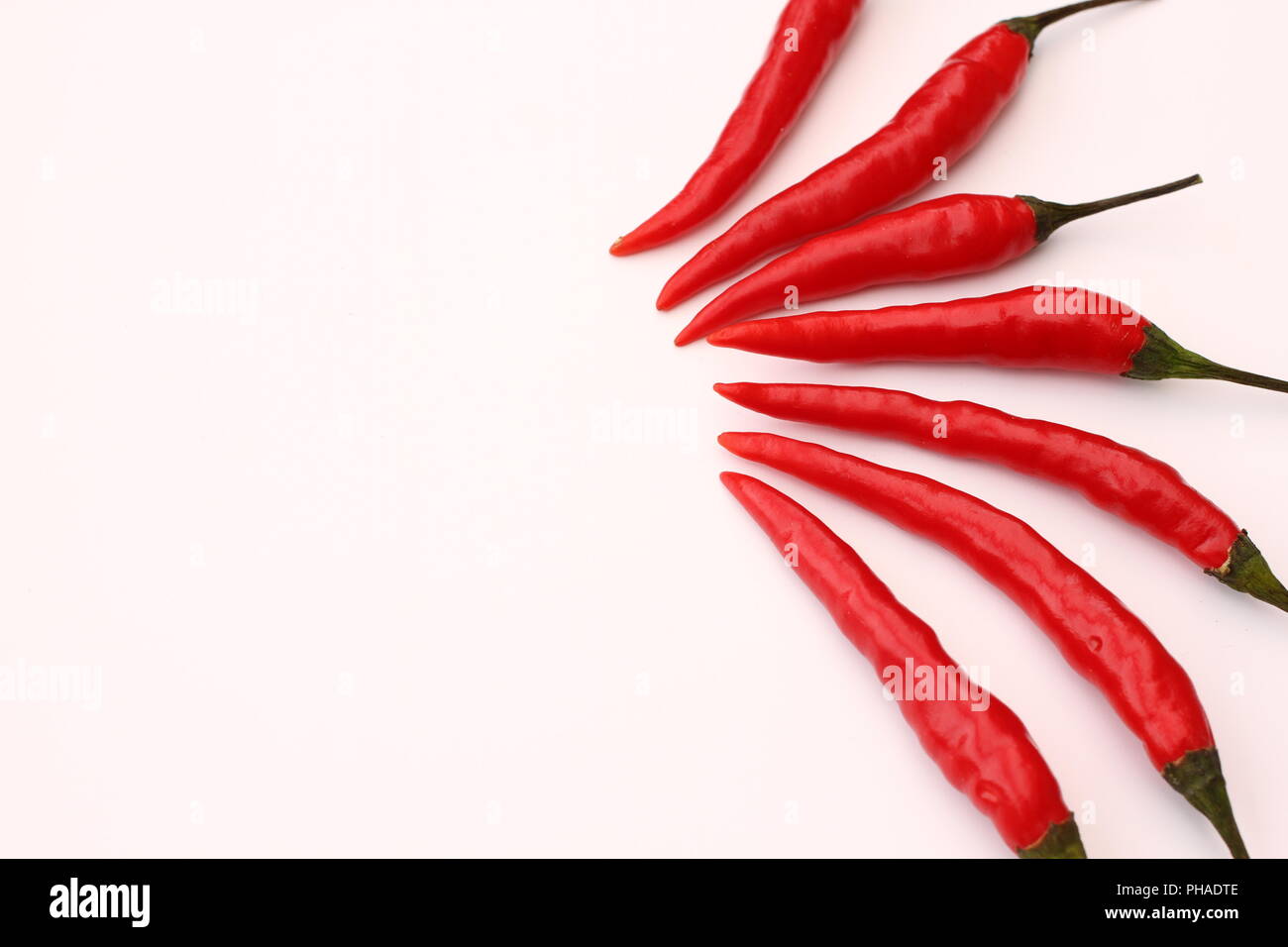 Red Chili Pepper on white background isolated Stock Photo - Alamy