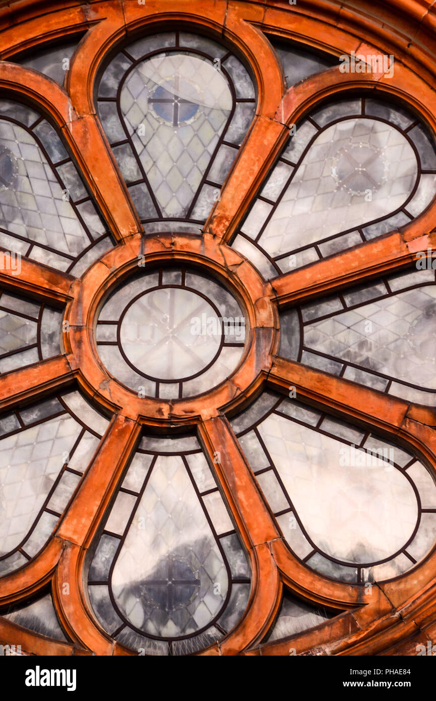 Rose Window of a Church Stock Photo - Alamy