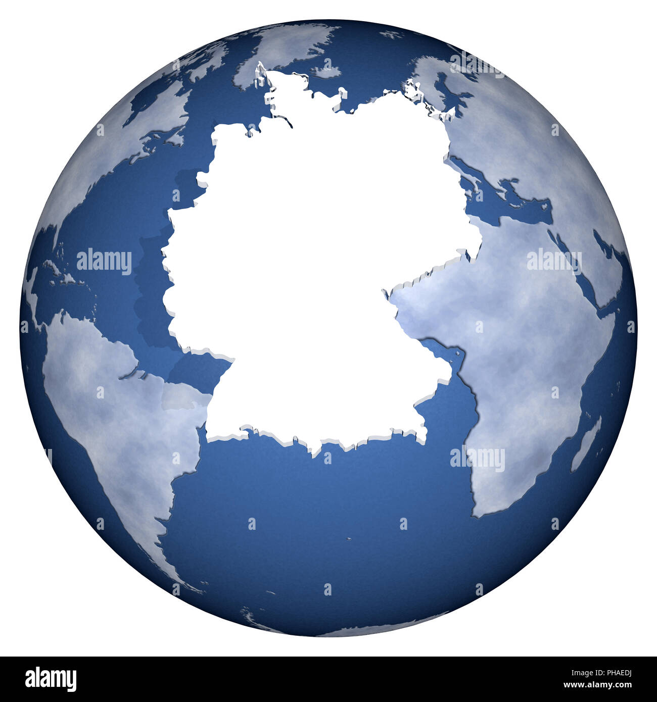 3d germany map flag illustration hi-res stock photography and images ...