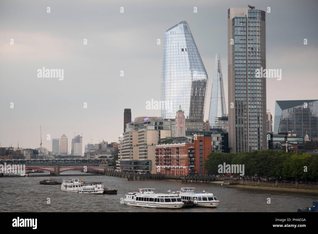 New skyscraper One Blackfriars Bridge and Kings Reach Tower on the ...