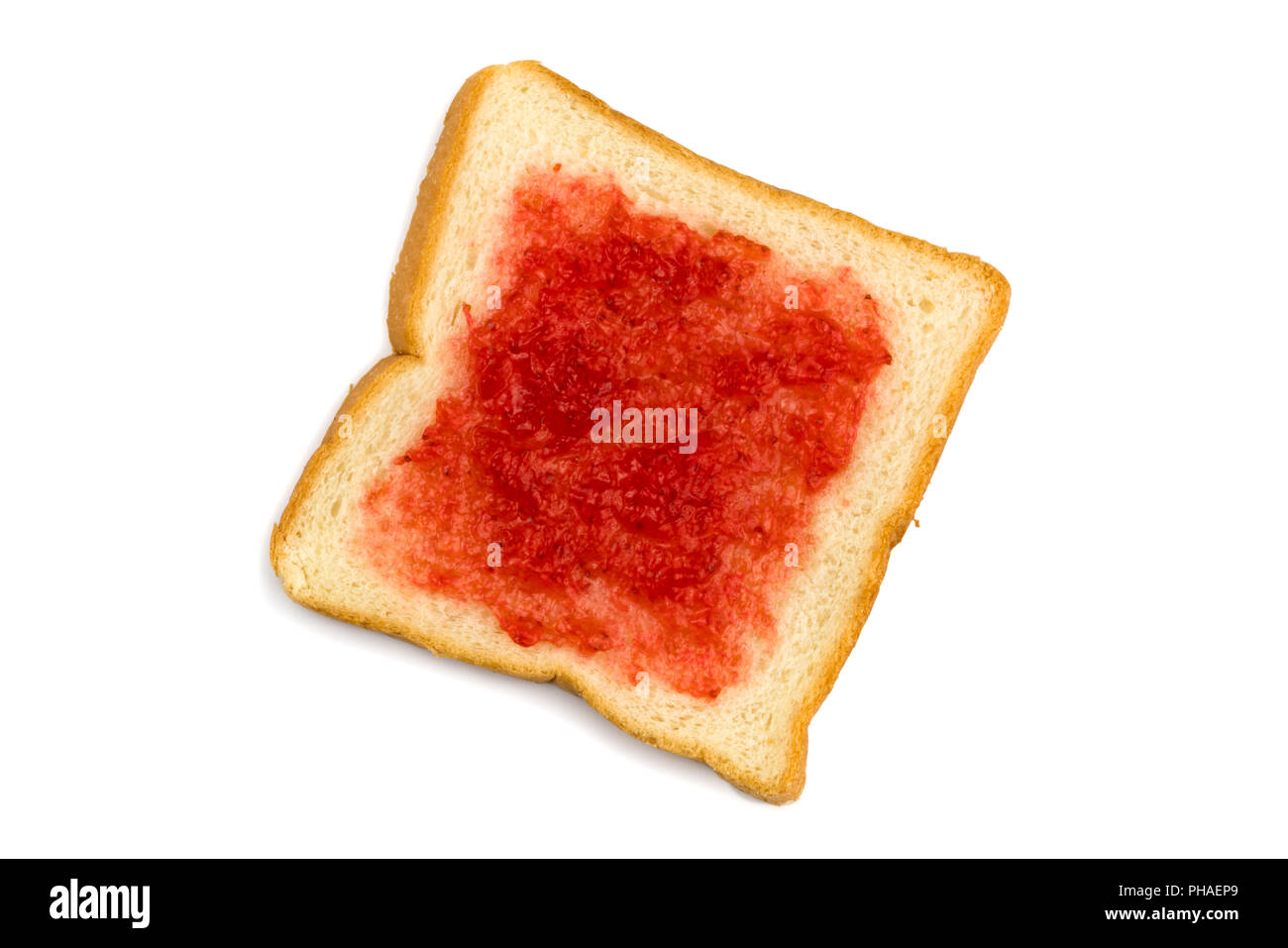 Homemade strawberry jam slices Cut Out Stock Images & Pictures - Alamy