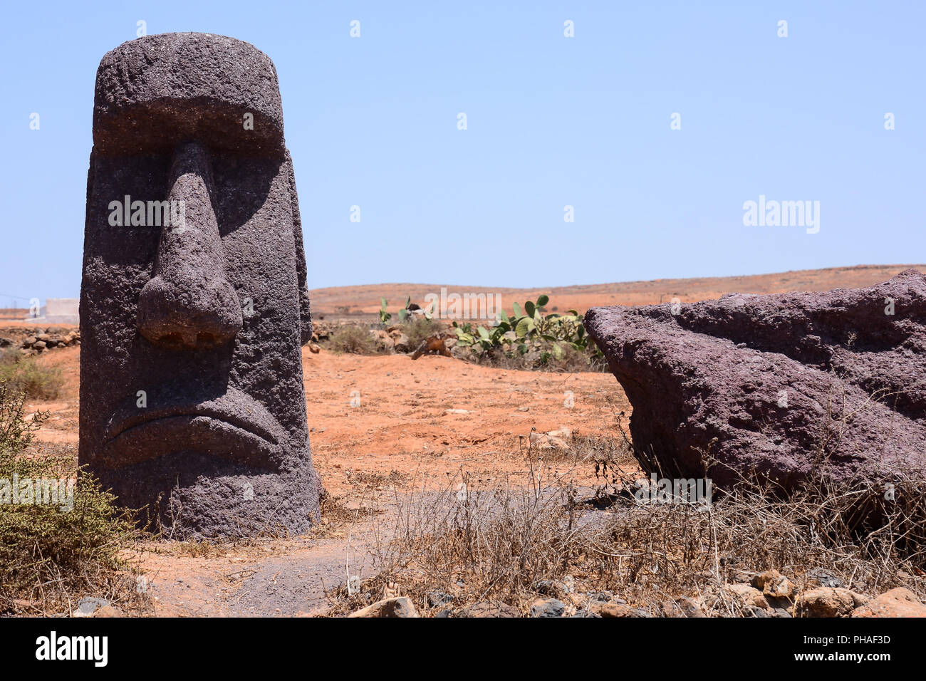Classic Moai Mask Stock Photo - Alamy