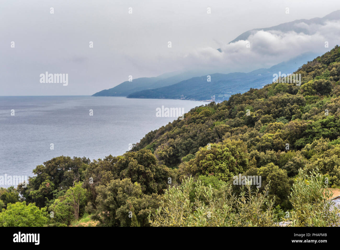 Stavronikita monastery, Mount Athos, Athos peninsula, Greece Stock ...