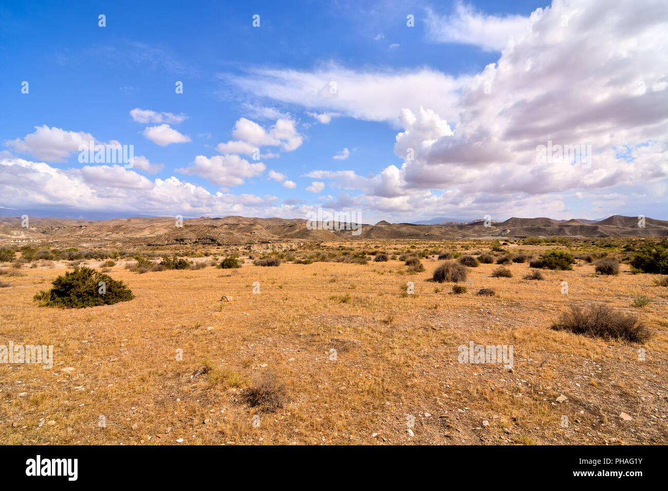 Dry Desert Landscape Stock Photo - Alamy