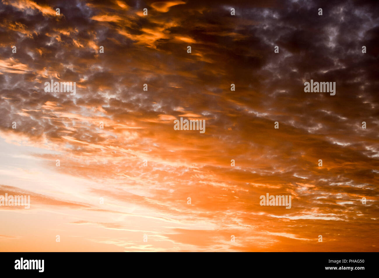 Colored Clouds at Sunset Stock Photo - Alamy
