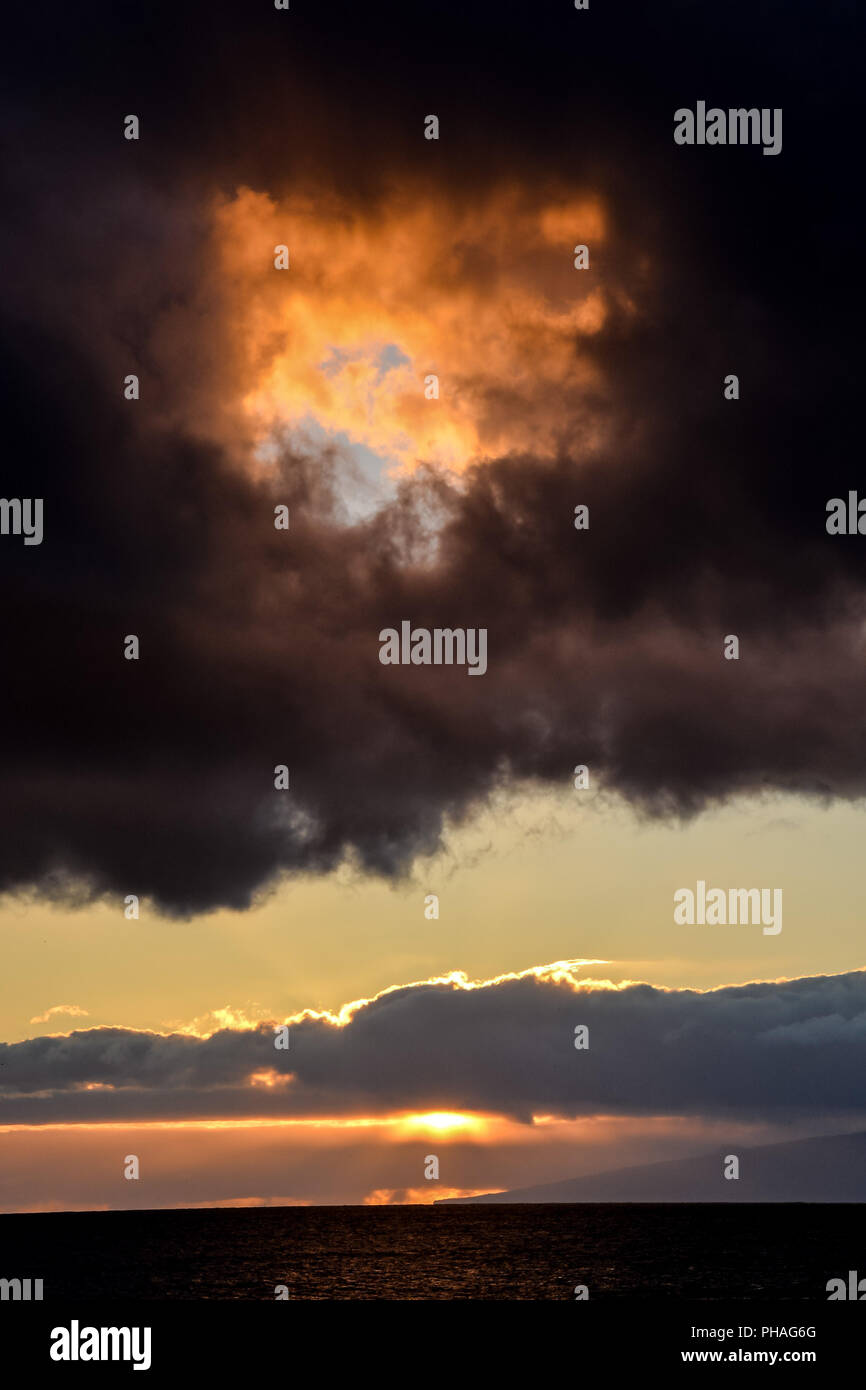 Colored Clouds at Sunset Stock Photo - Alamy