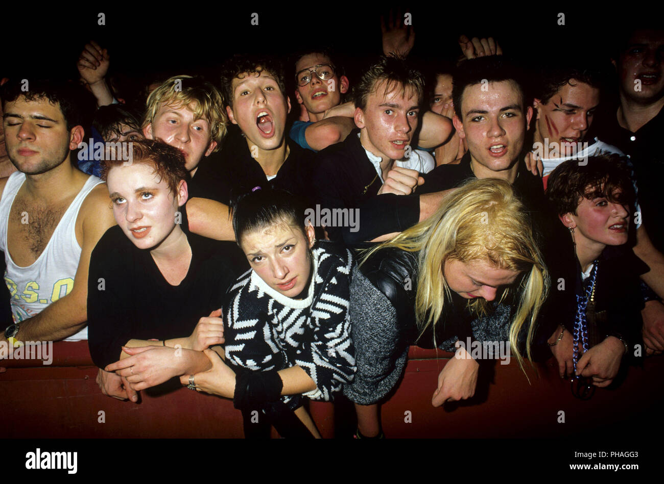 Fans (The Cure) on 08.11.1987 in Stuttgart. | usage worldwide Stock ...