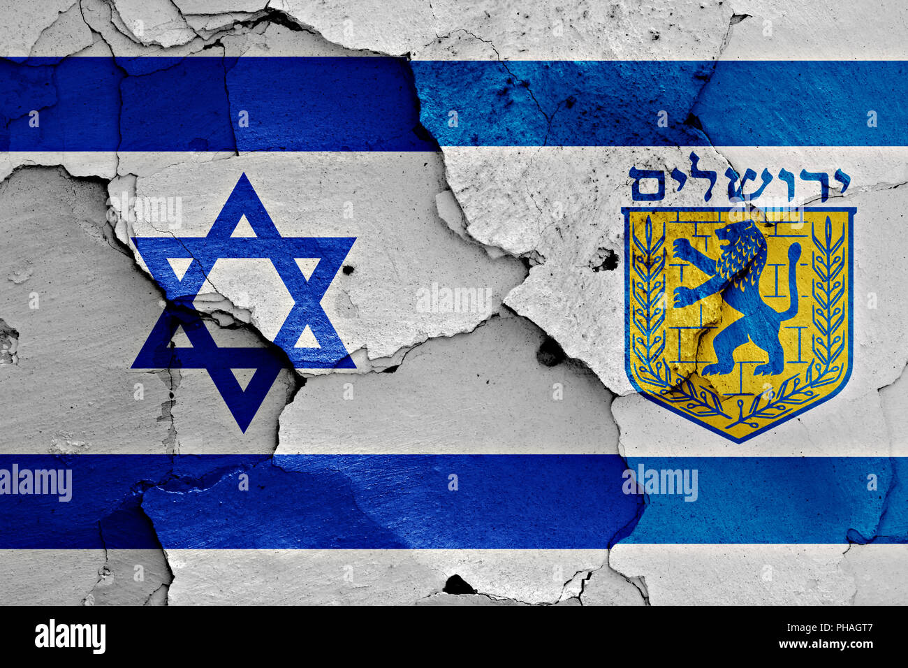 Jerusalem israel flag hi-res stock photography and images - Alamy