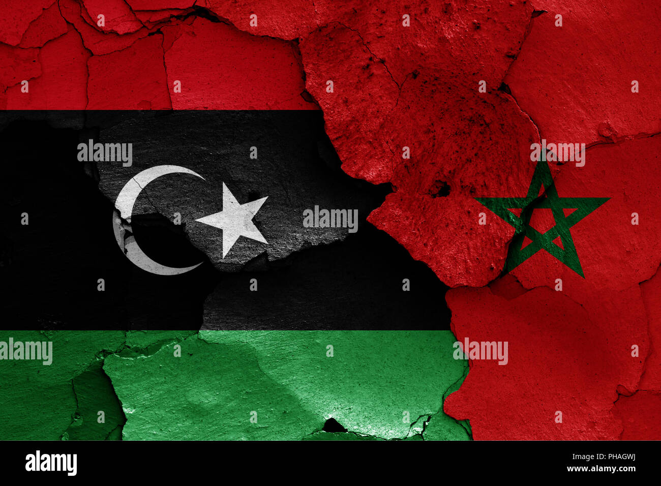 Libya morocco flag hi-res stock photography and images - Alamy