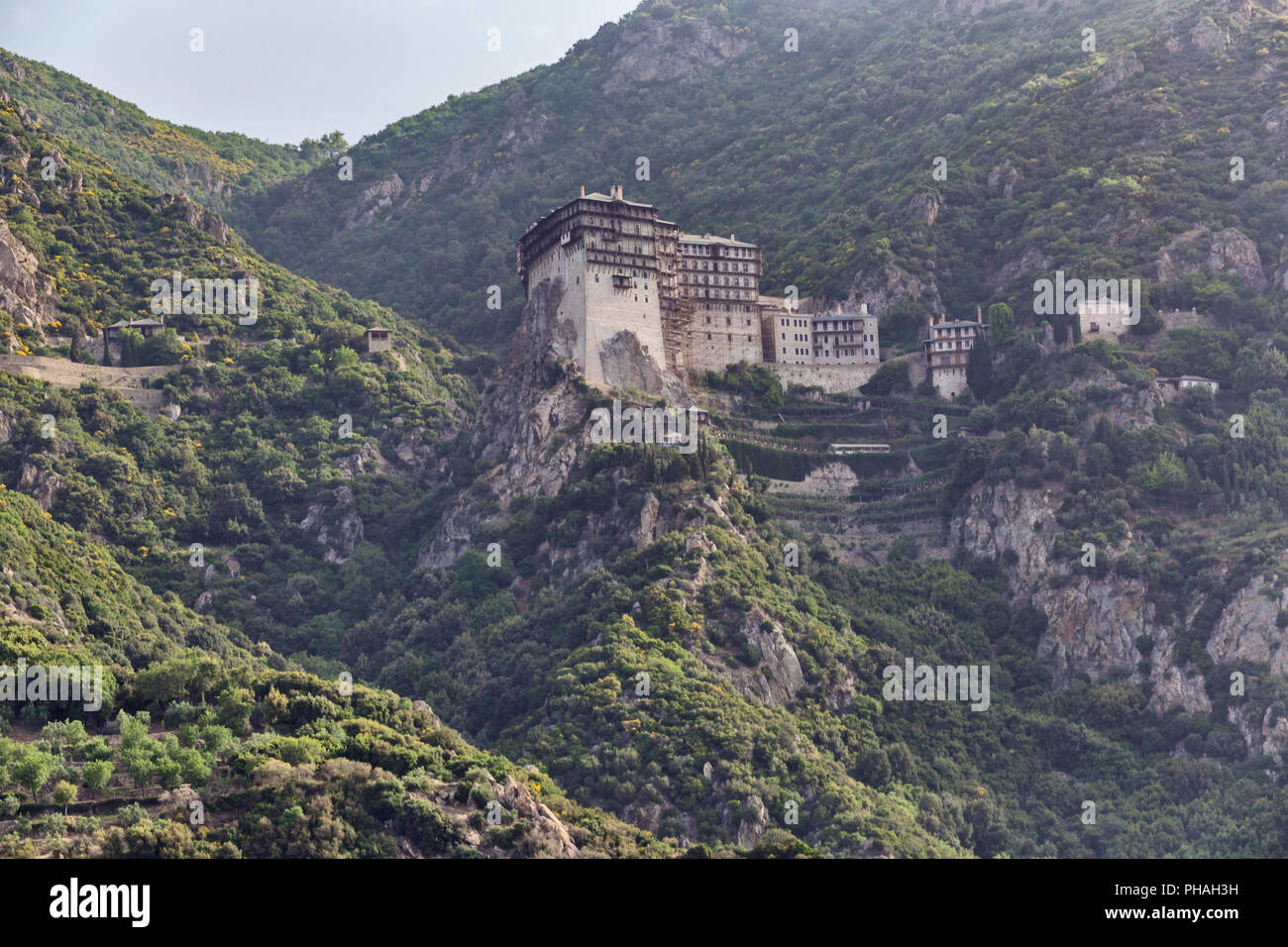 Simonopetra monastery, Simonos Petra, Mount Athos, Athos peninsula ...
