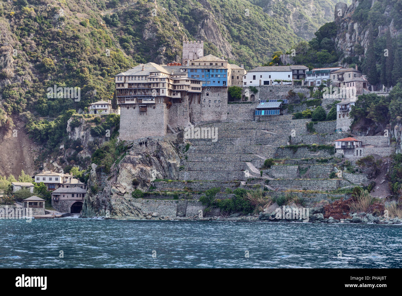Dionysiou monastery, Mount Athos, Athos peninsula, Greece Stock Photo ...