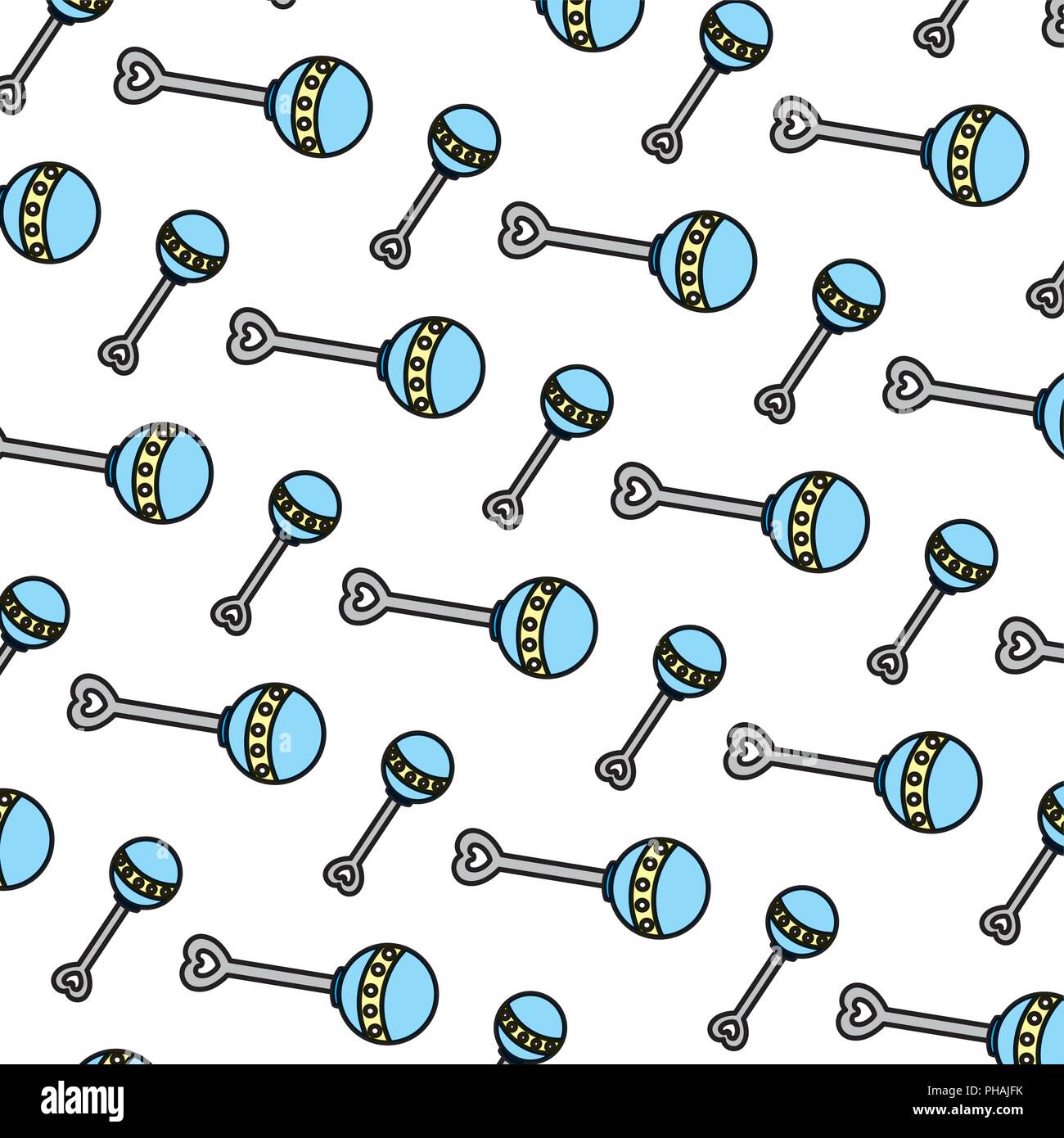 color baby rattle toy play background vector illustration Stock Vector ...