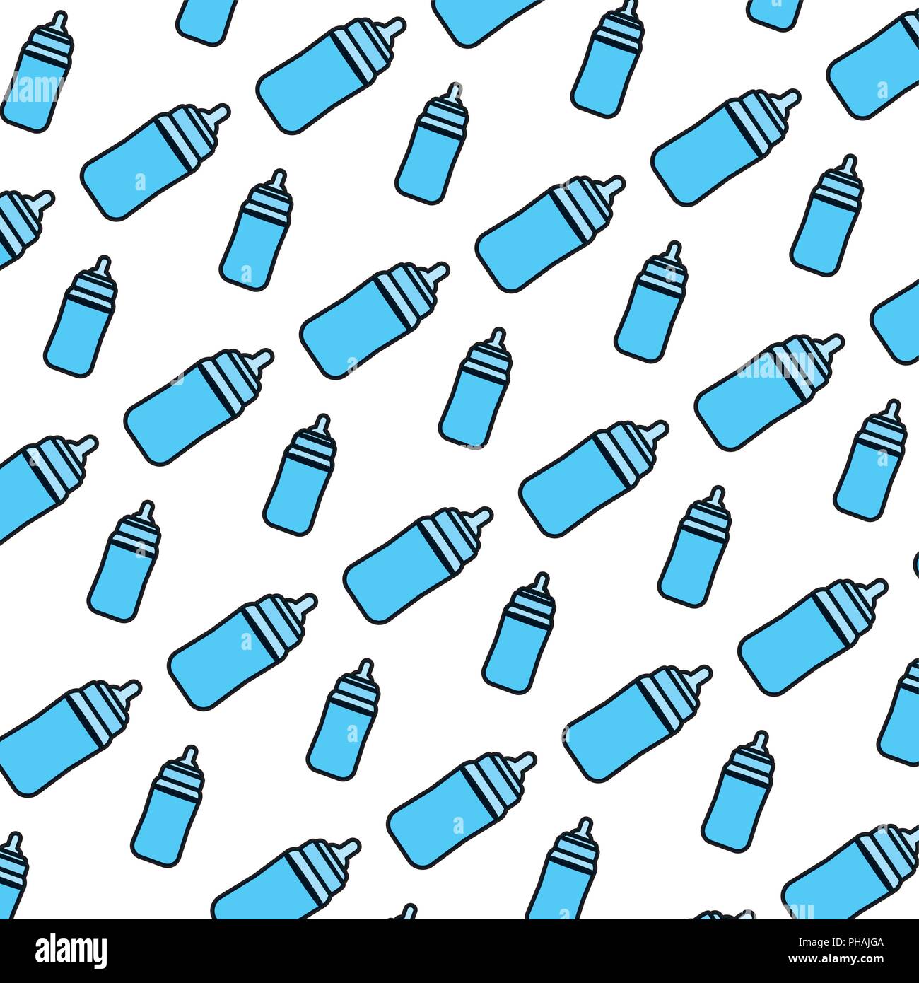 color plastic bottle feeding object background vector illustration ...