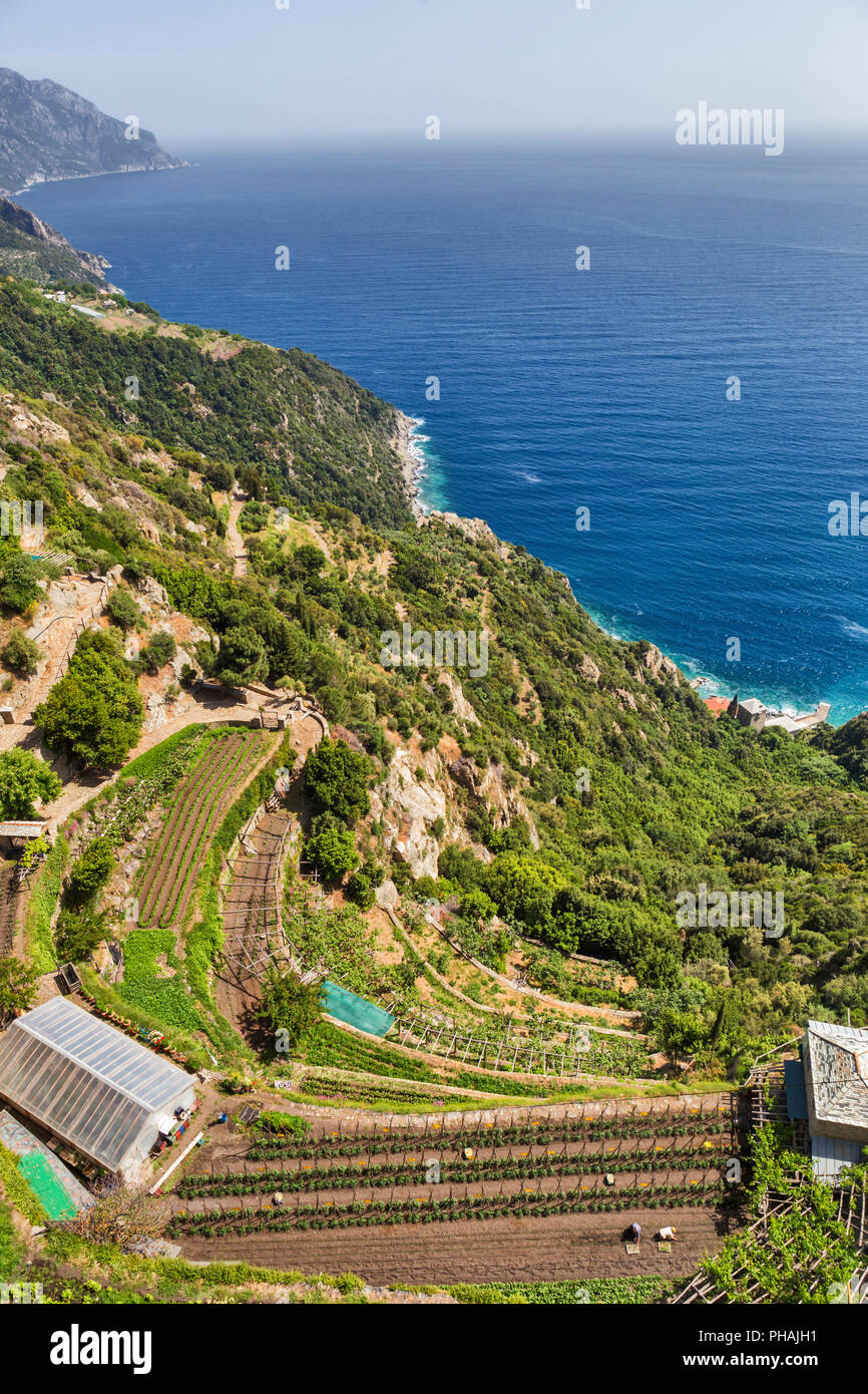 Simonopetra monastery, Simonos Petra, Mount Athos, Athos peninsula ...