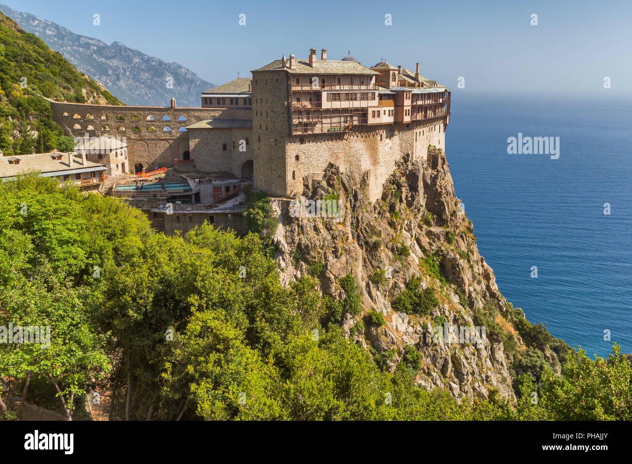 Simonopetra monastery, Simonos Petra, Mount Athos, Athos peninsula ...