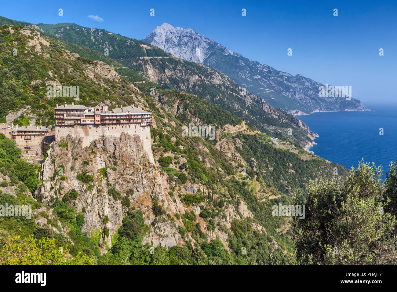 Simonopetra monastery, Simonos Petra, Mount Athos, Athos peninsula ...