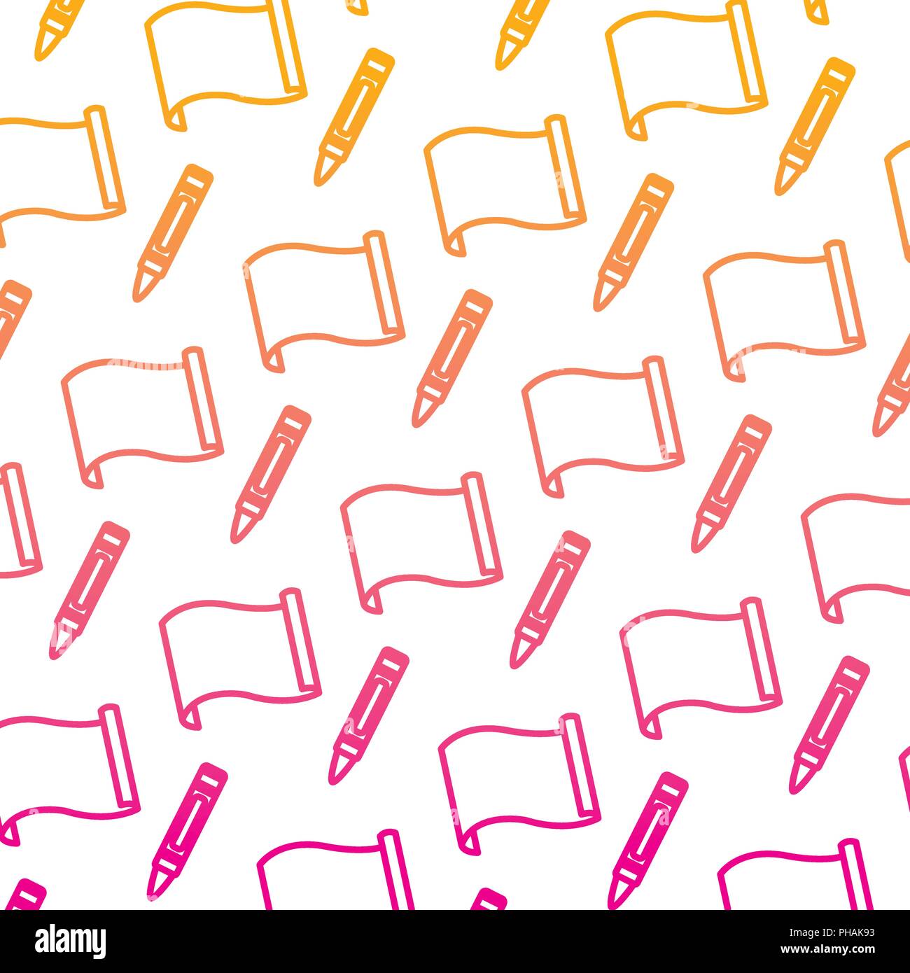degraded line sheet paper and art croyon background vector illustration ...