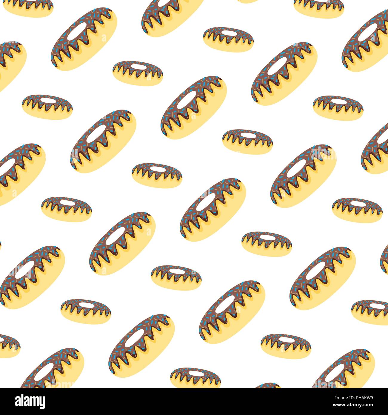 delicious sweet donut snack background vector illustration Stock Vector ...