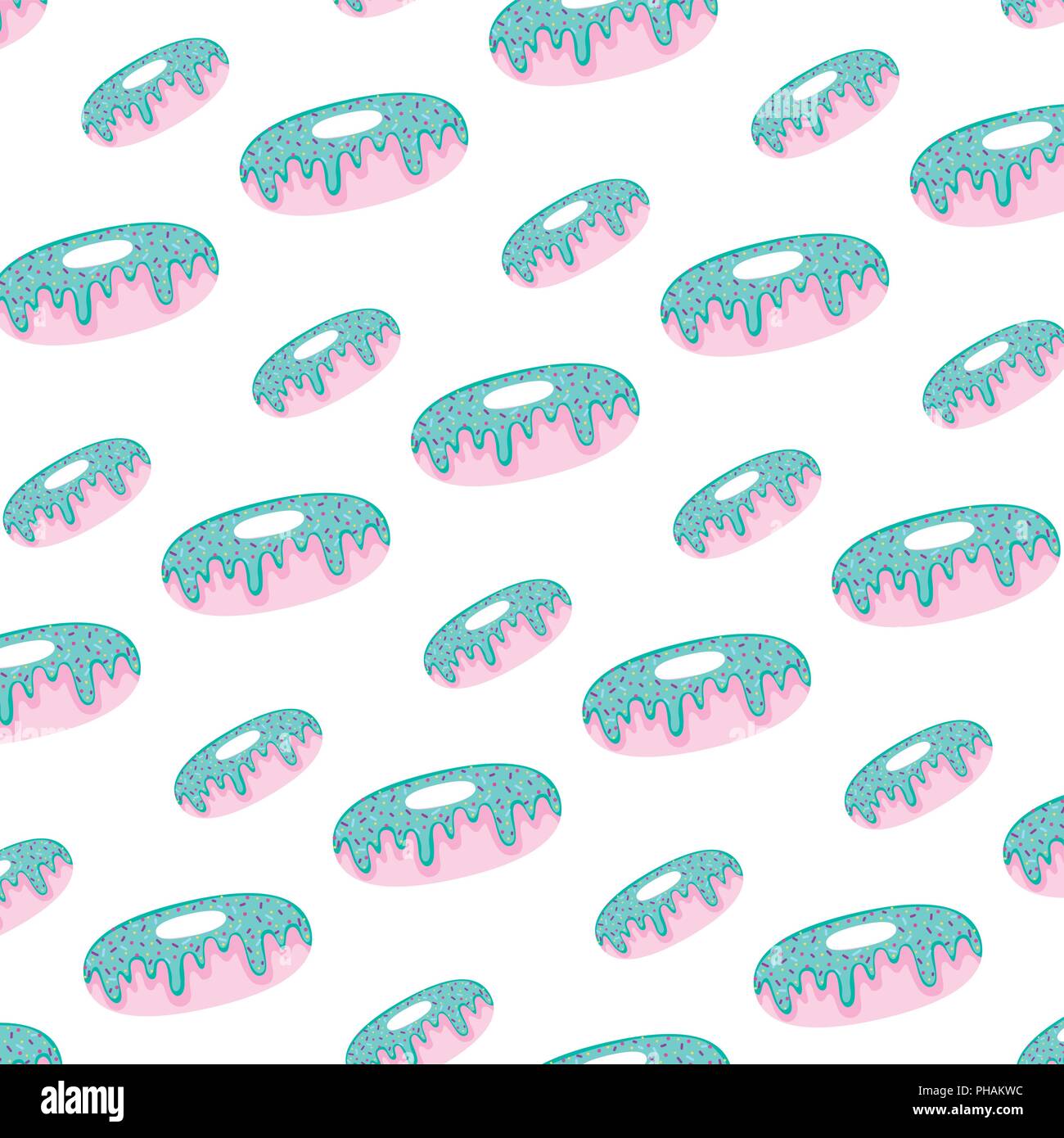 tasty donut sweet pastry background vector illustration Stock Vector ...