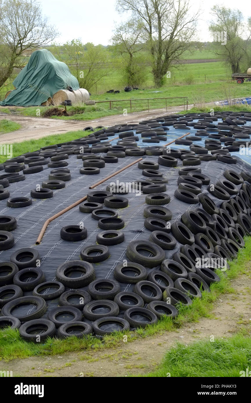 Agricultural storage clamp Stock Photo - Alamy