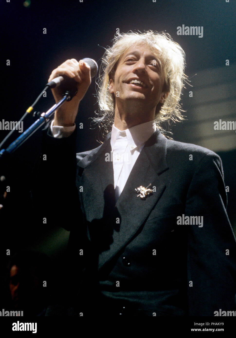 Robin Gibb (Bee Gees) on 24.05.1991 in Kiel. | usage worldwide Stock ...