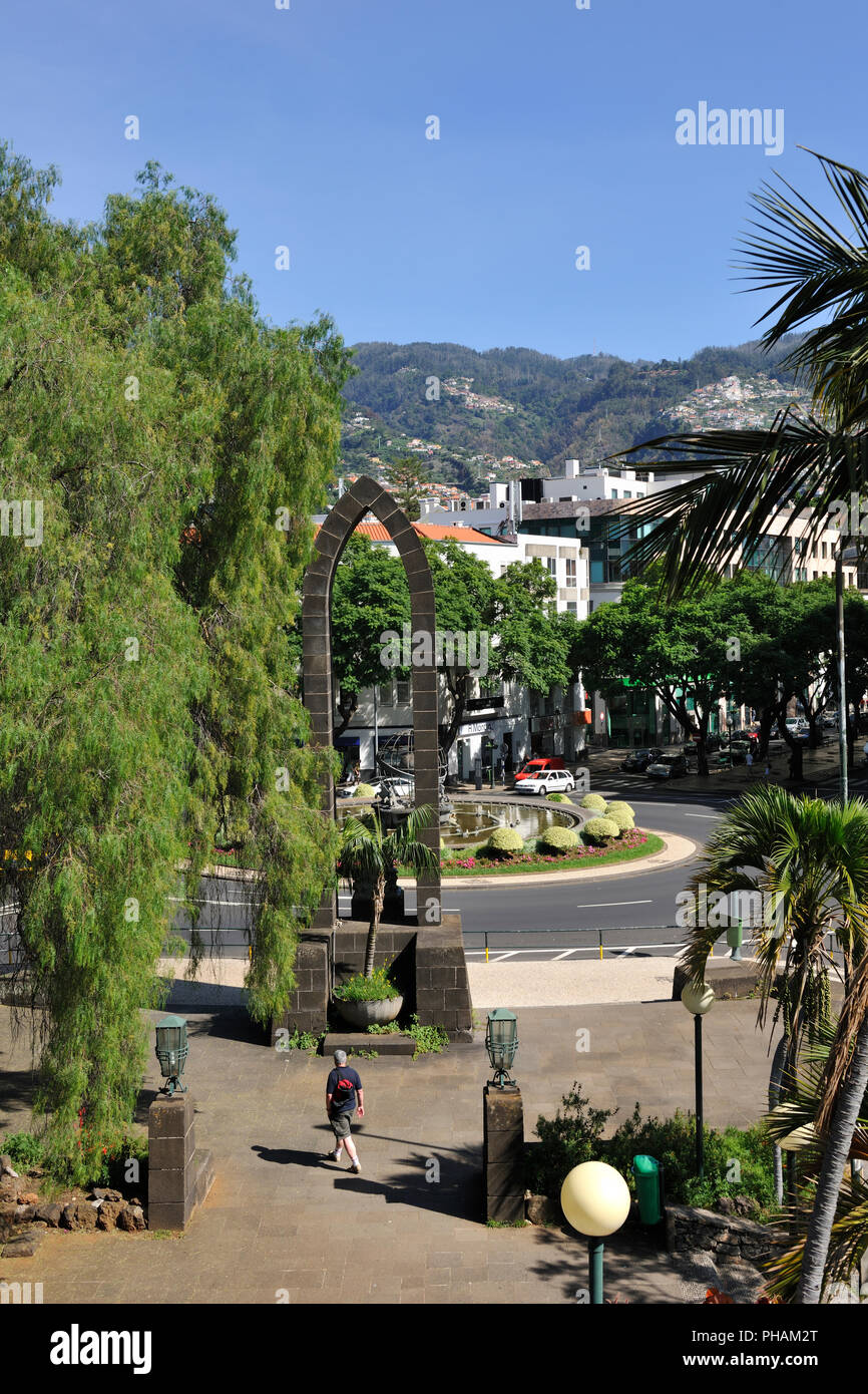 Funchal City Centre Madeira Portugal Stock Photos & Funchal City Centre ...