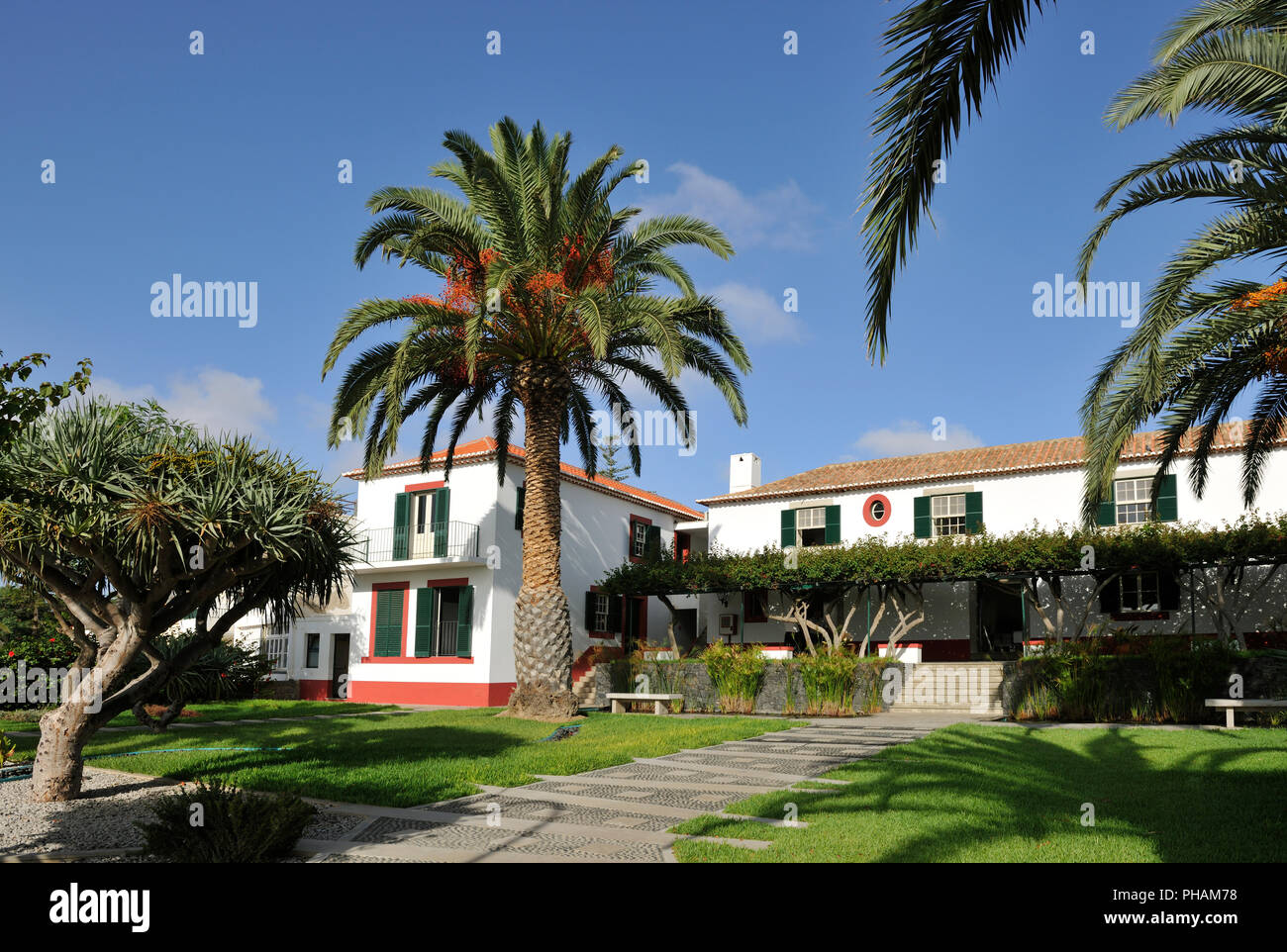 Traditional architecture of Porto Santo island. Madeira, Portugal Stock ...