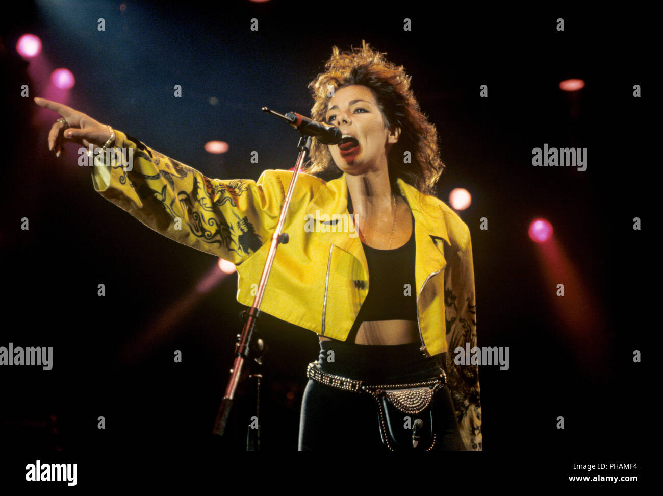 Sandra Lauer on 29.06.1990 in Leipzig. | usage worldwide Stock Photo ...