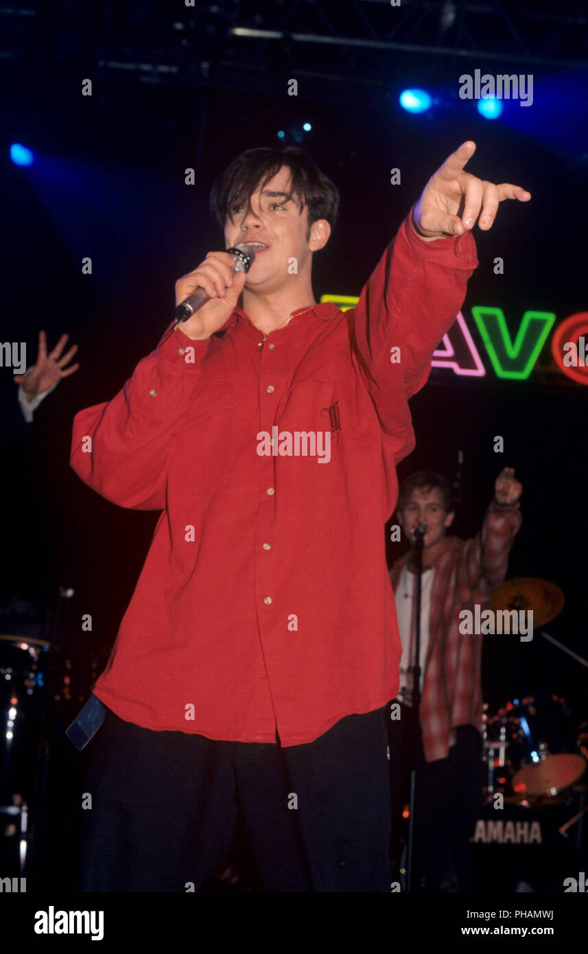 Robbie Williams (Take That) on 15.01.1993 in München / Munich. | usage ...