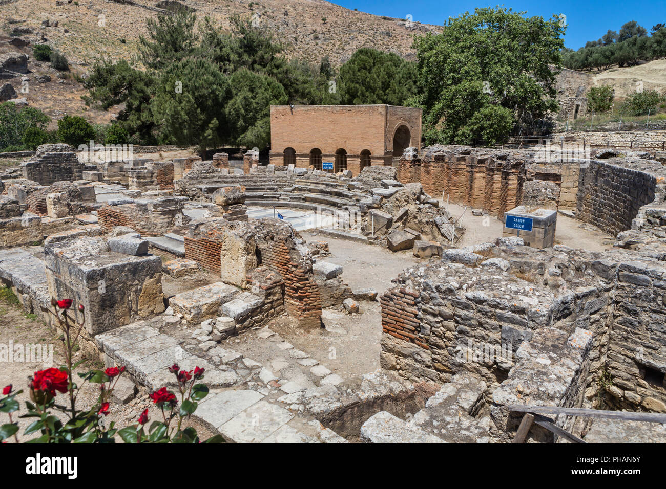 Ancient Odeon, Gortyn, Crete, Greece Stock Photo - Alamy