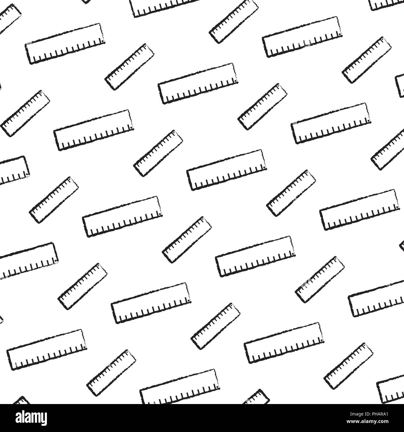 grunge education ruler school tool background vector illustration Stock ...