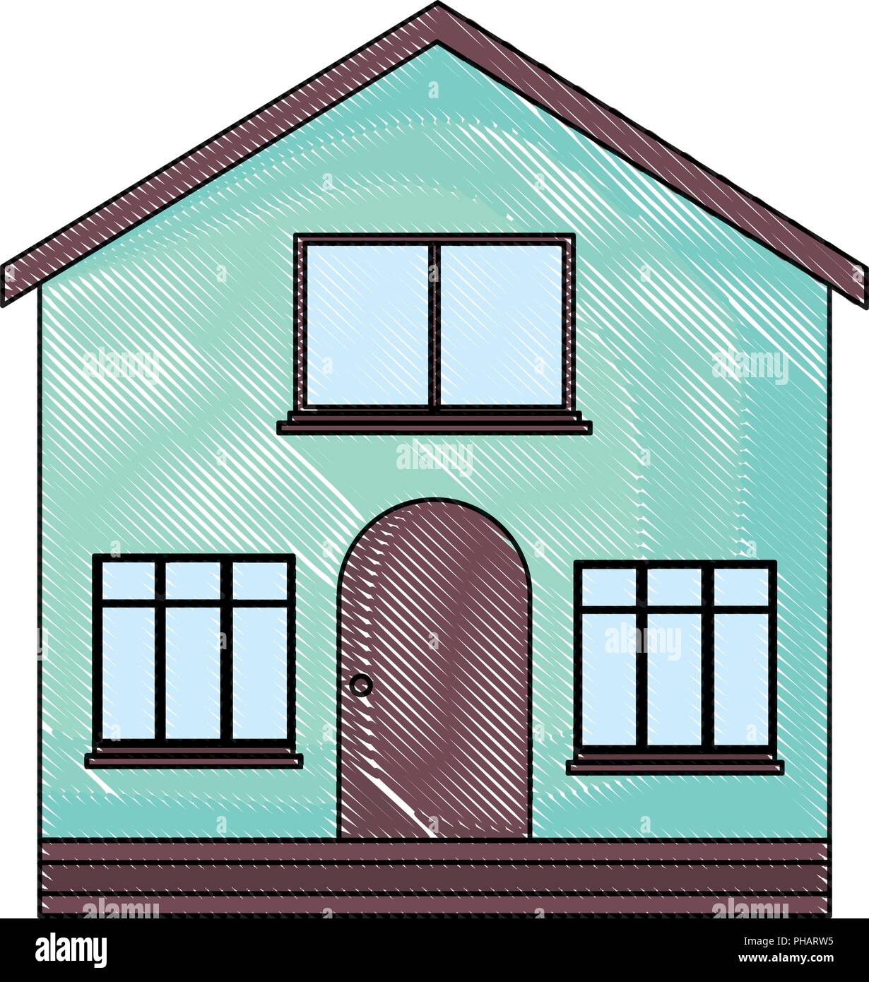 modern house icon over white background, vector illustration Stock ...