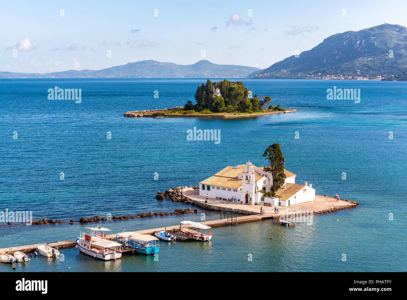 Kanoni – Pontikonissi and Vlacherna Monastery (Corfu Island) Greece ...