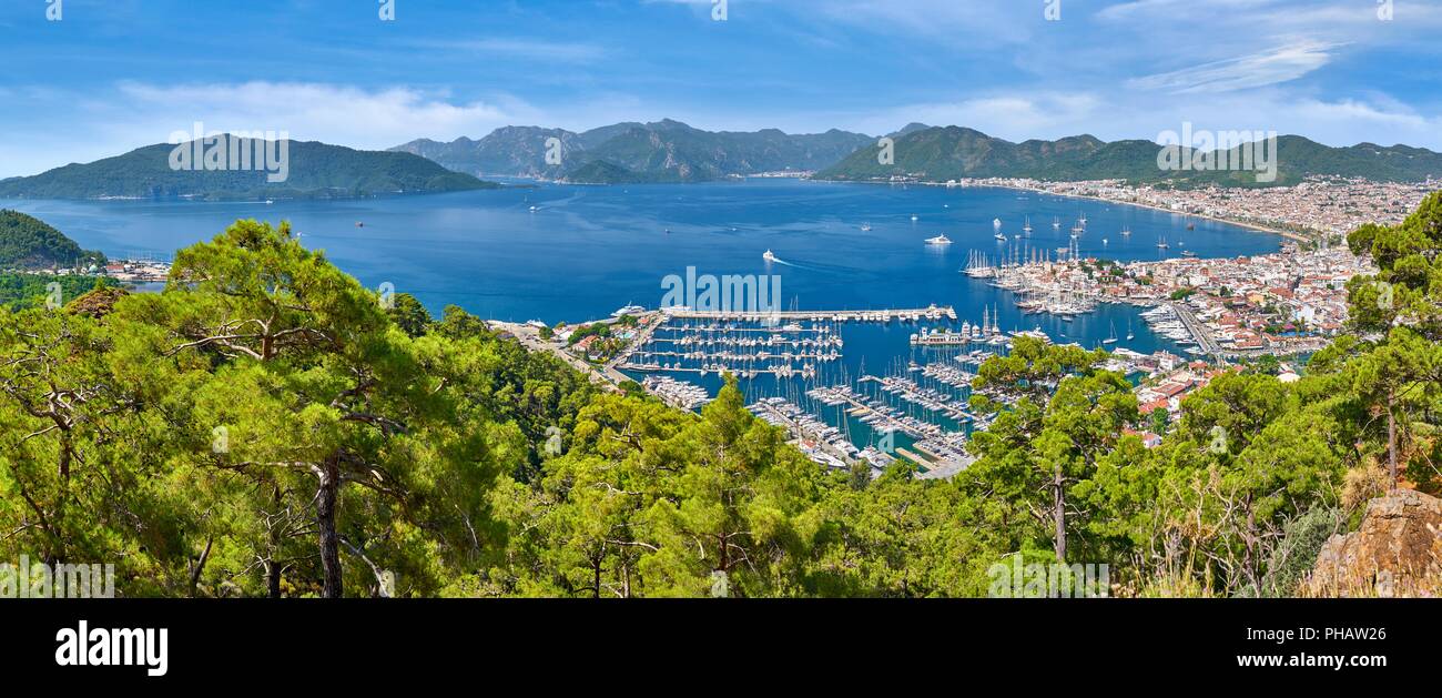 Marmaris Old Town and Harbour, Turkeylandscape Stock Photo - Alamy