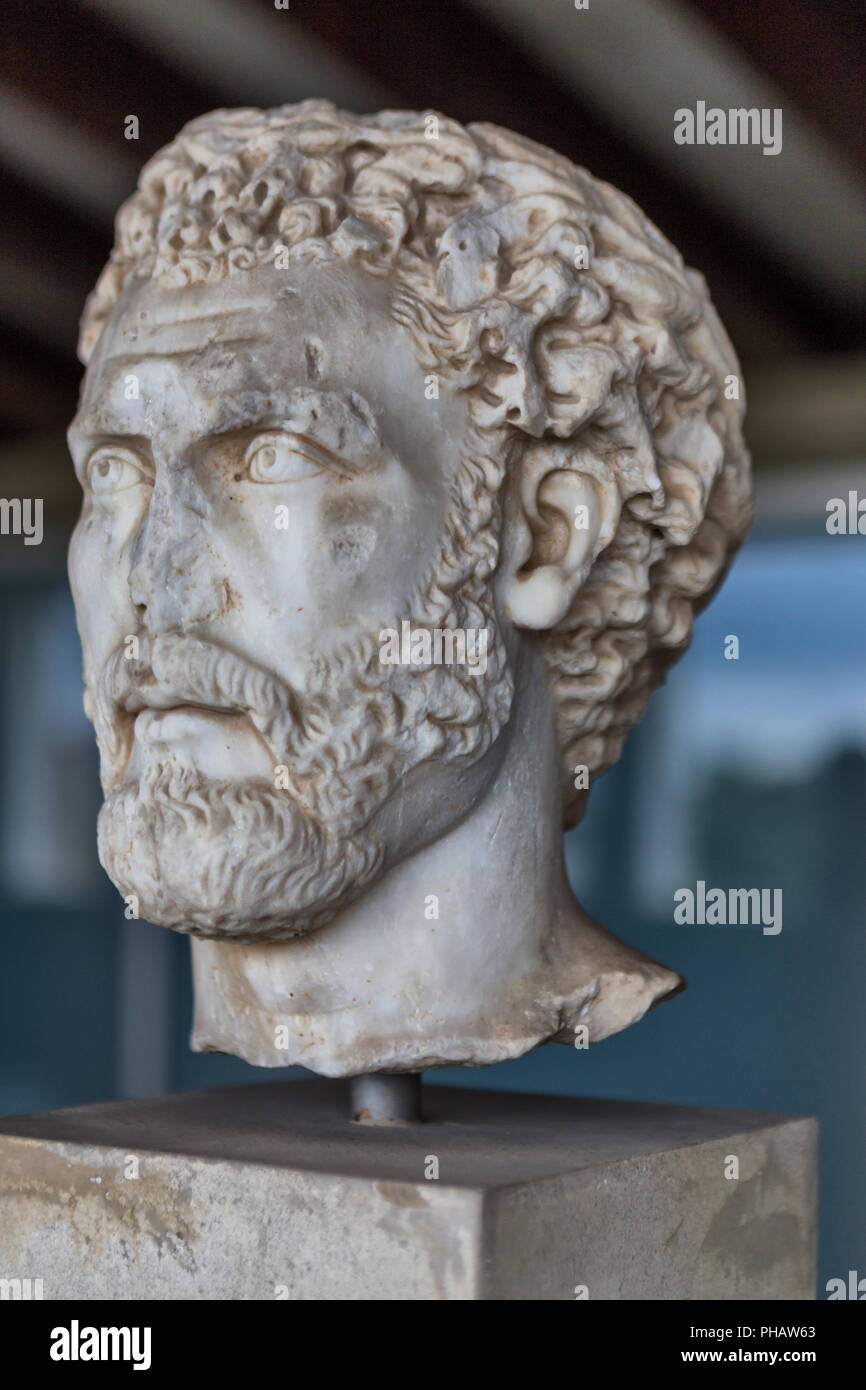 Antique sculpture, Ancient Agora, Athens, Greece Stock Photo - Alamy