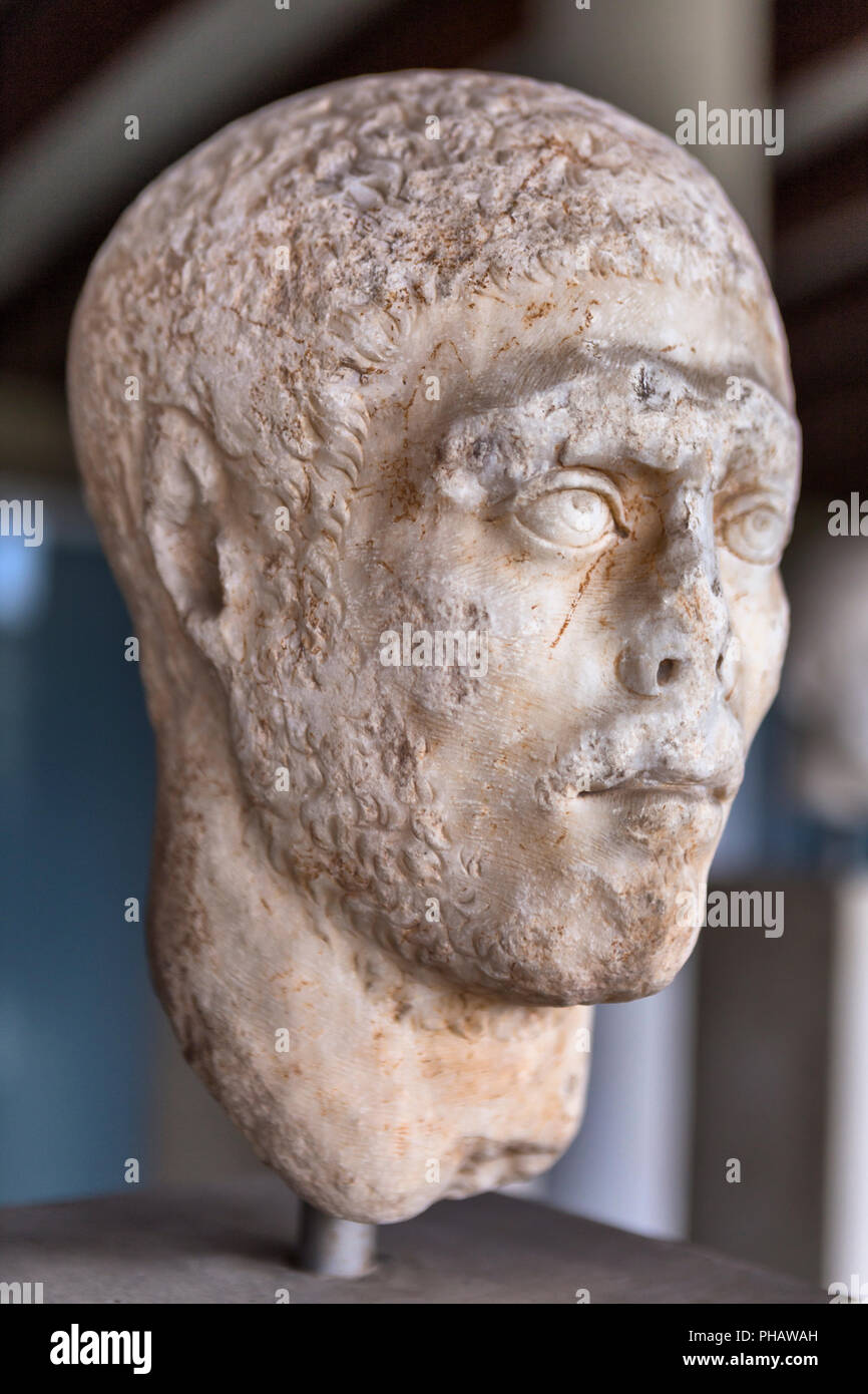 Antique sculpture, Ancient Agora, Athens, Greece Stock Photo - Alamy