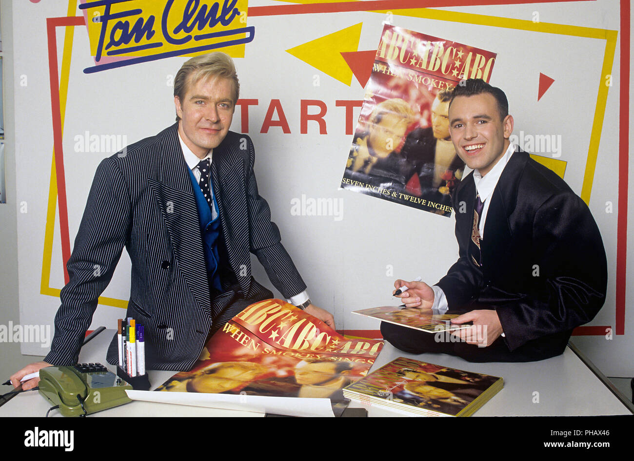 ABC (l-r): Martin Fry, Tony Hadley on 02.06.1987 in München / Munich ...